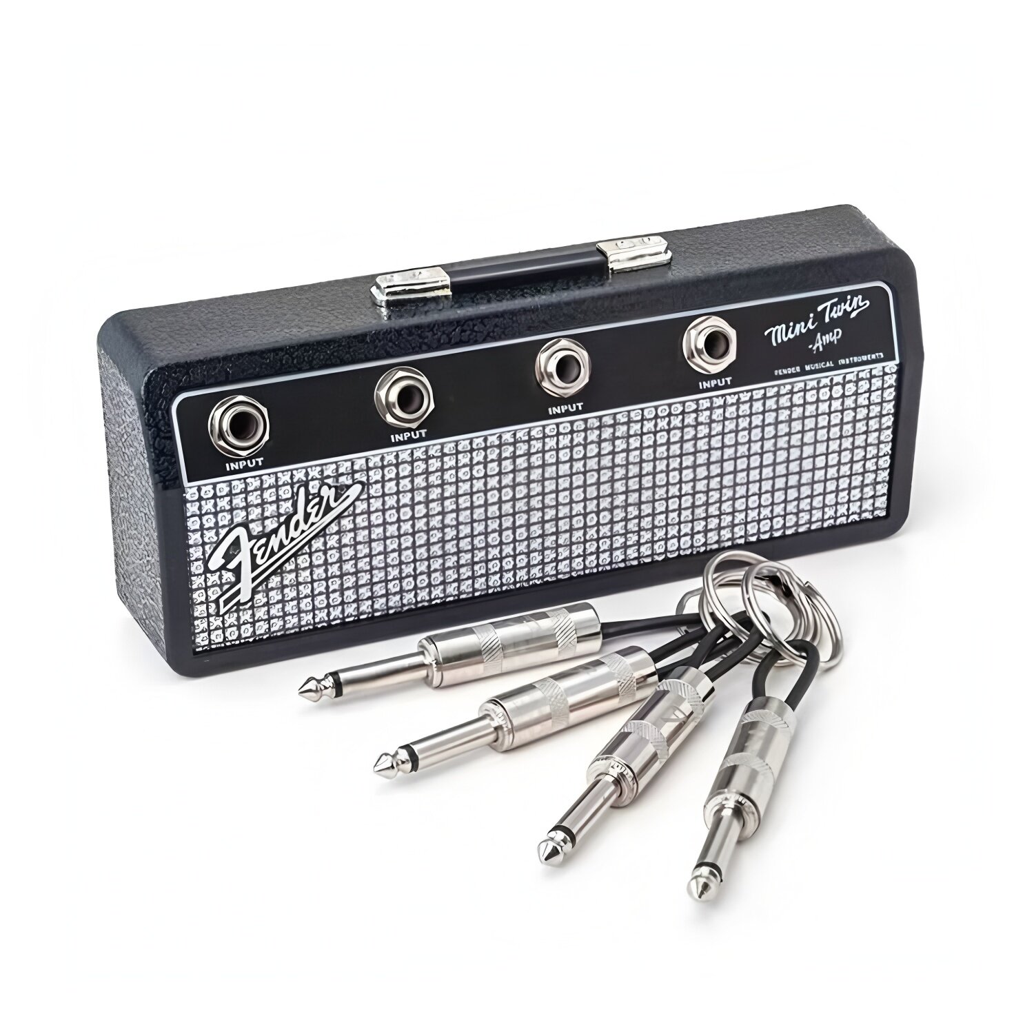 Ключница настенная SRD "Marshall", пластик, 4 крючка, черный, 19,5x7,5х4 см