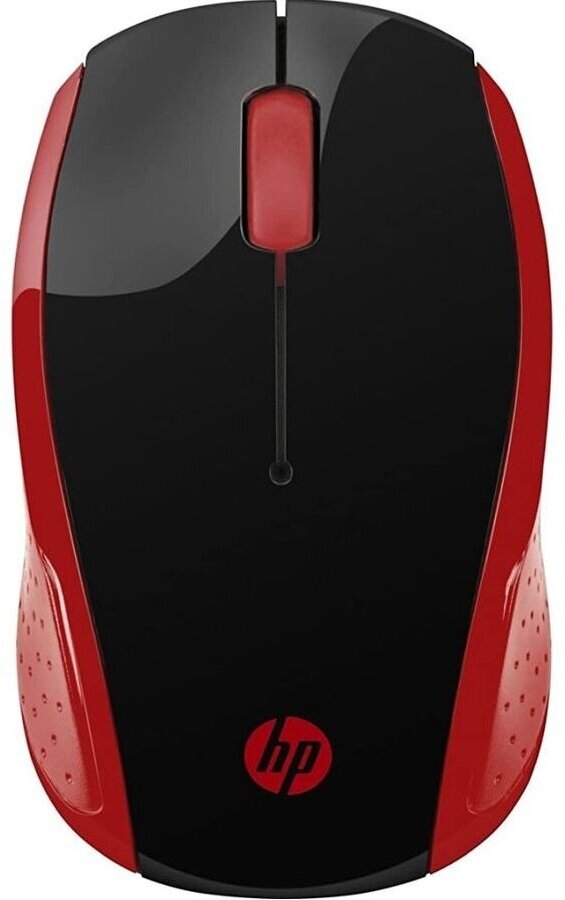 Мышь HP 200 Emprs, оптическая, беспроводная, USB, красный 2HU82AA
