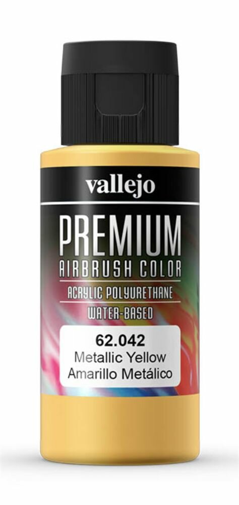 Краска 62042 Premium Color - P-M Metallic Yellow 60 ml. Vallejo 62042