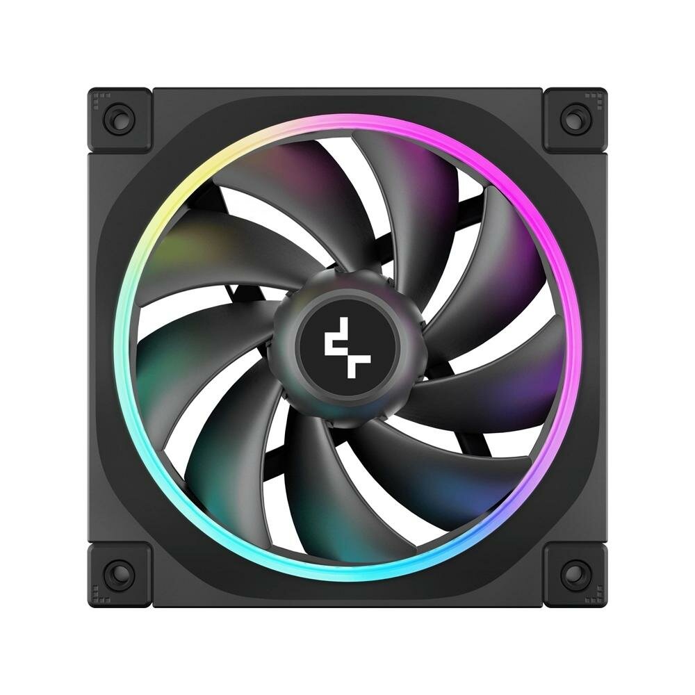 Вентилятор для корпуса Deepcool FL12 (120mm, 2150rpm, 55 CFM, 32 дБ, PWM 4-pin, ARGB, black) (R-FL12-BKAPN1-G)
