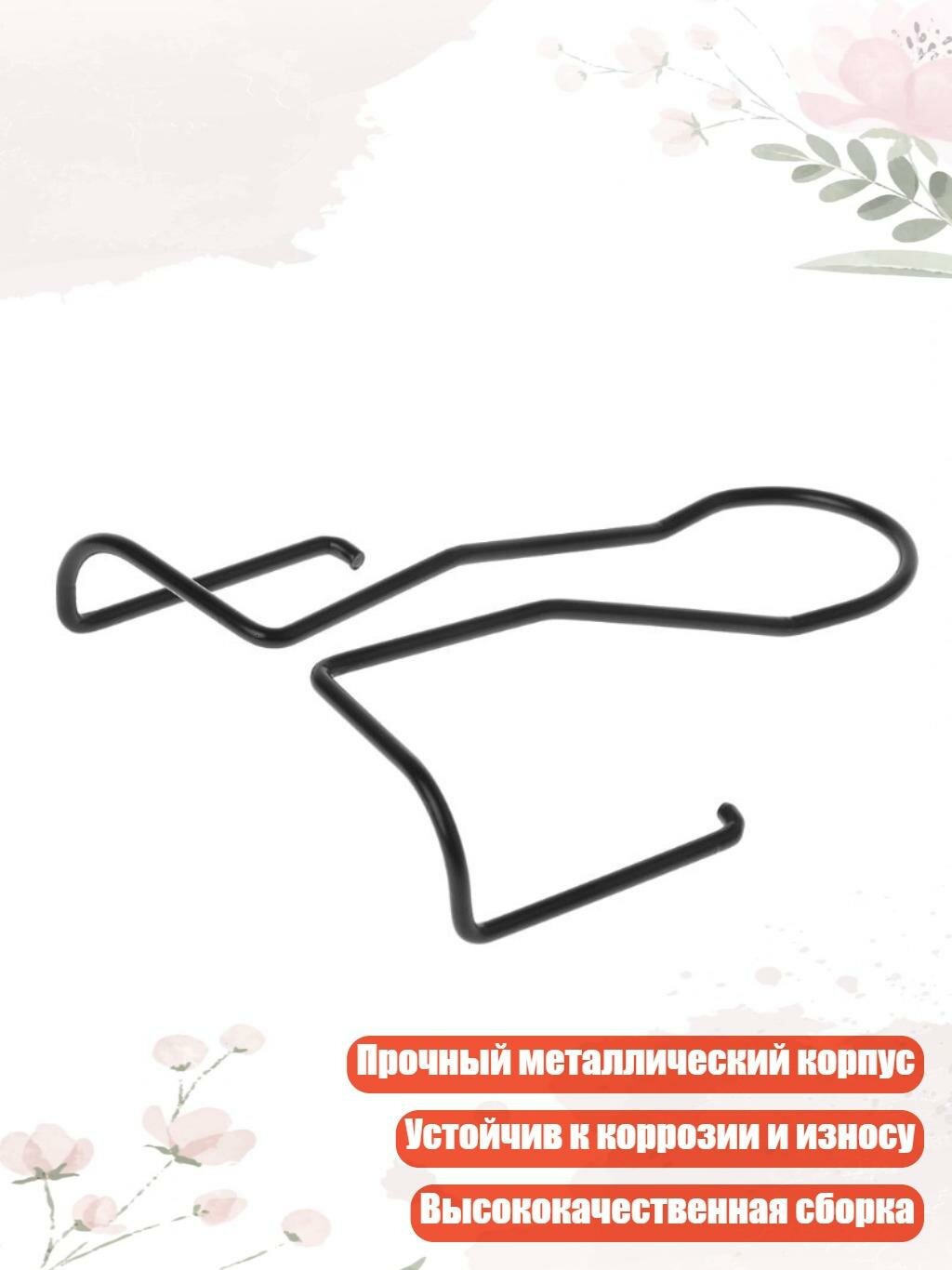 Металлический ременный зажим для микрофонных передатчиков, Черный