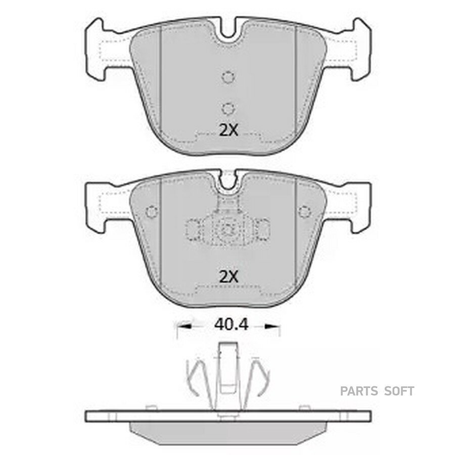 Колодки тормозные задние BMW, Manufacturer BMW 5 GT (F07) (09-)/7 (F01) (08-) диск. зад. от официального дистрибьютора, FREMAX, артикул FBP1933
