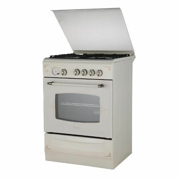 Газовая плита Gefest ПГ 6100-03 0279, 60 см, 4 конфорки, 52 л, гриль, кремовый