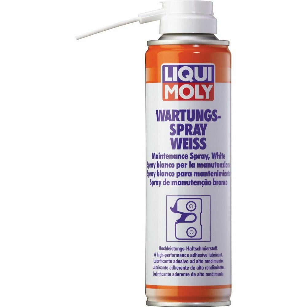 Грязеотталкивающая белая смазка Wartungs-Spray weiss 0,25л LIQUI MOLY 3075 3953