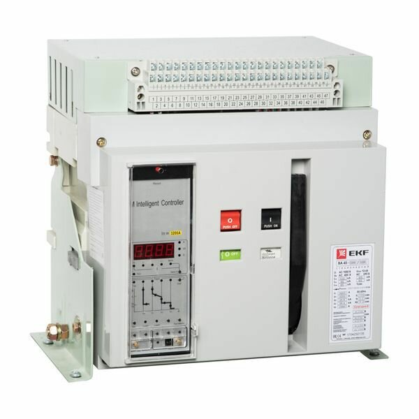 Выключатель автоматический 3п 3200/2000А 100кА ВА-45 PROxima стац. EKF mccb45-3200-2000