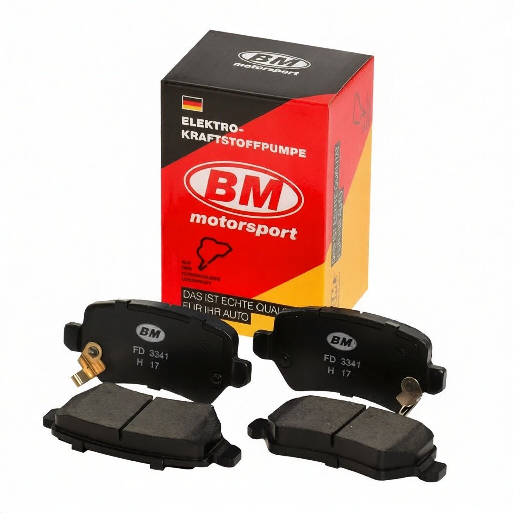 Колодки тормозные дисковые задние FD3341 BM-Motorsport арт. FD3341