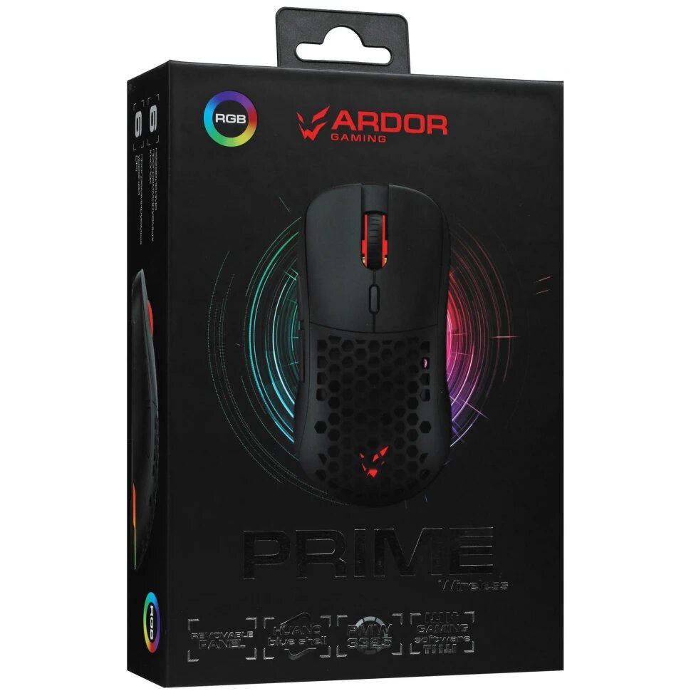 Мышь беспроводная/проводная ARDOR GAMING Prime Wireless [ARDW-PR3325-BK] черный