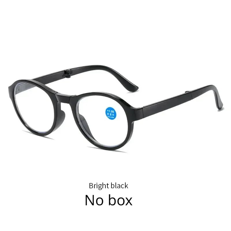 Очки для чтения складные Black Glasses +150