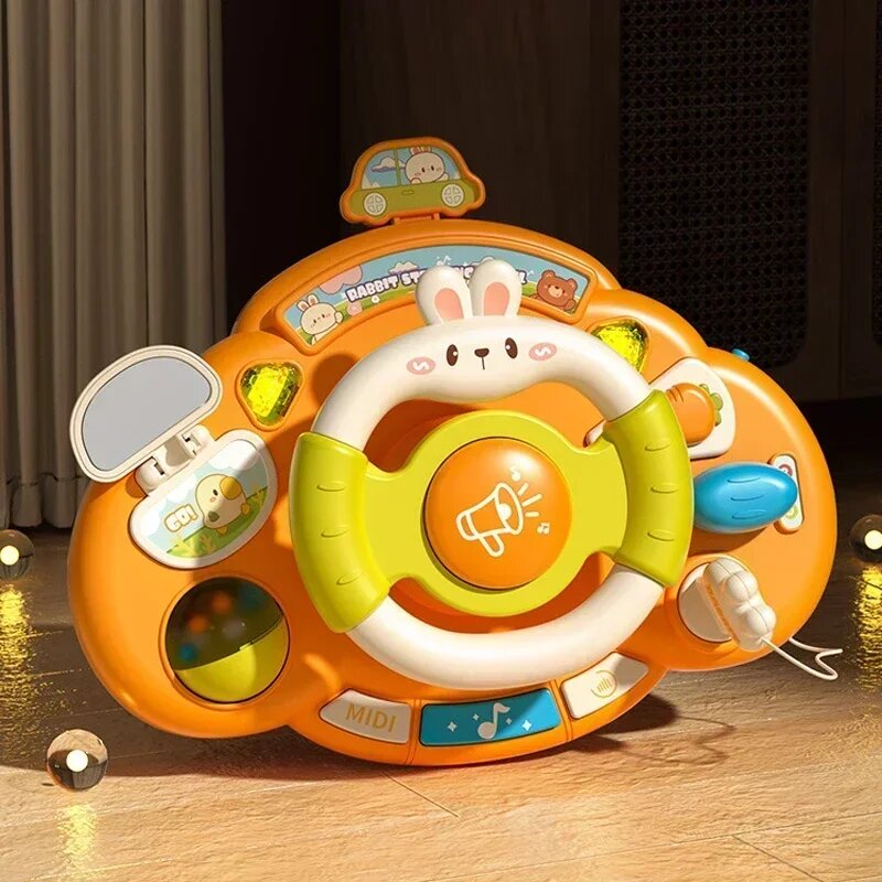 Детская электронная игрушка рулевое колесо кролик SMHXIANGQIANJIN
