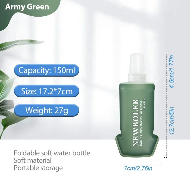 NEWBOLER складная бутылка для воды Army Green 150 мл