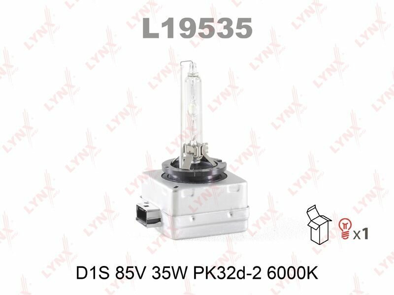 LYNXauto Лампа газоразрядная (D1S 85V 35W PK32d-2 6000K)