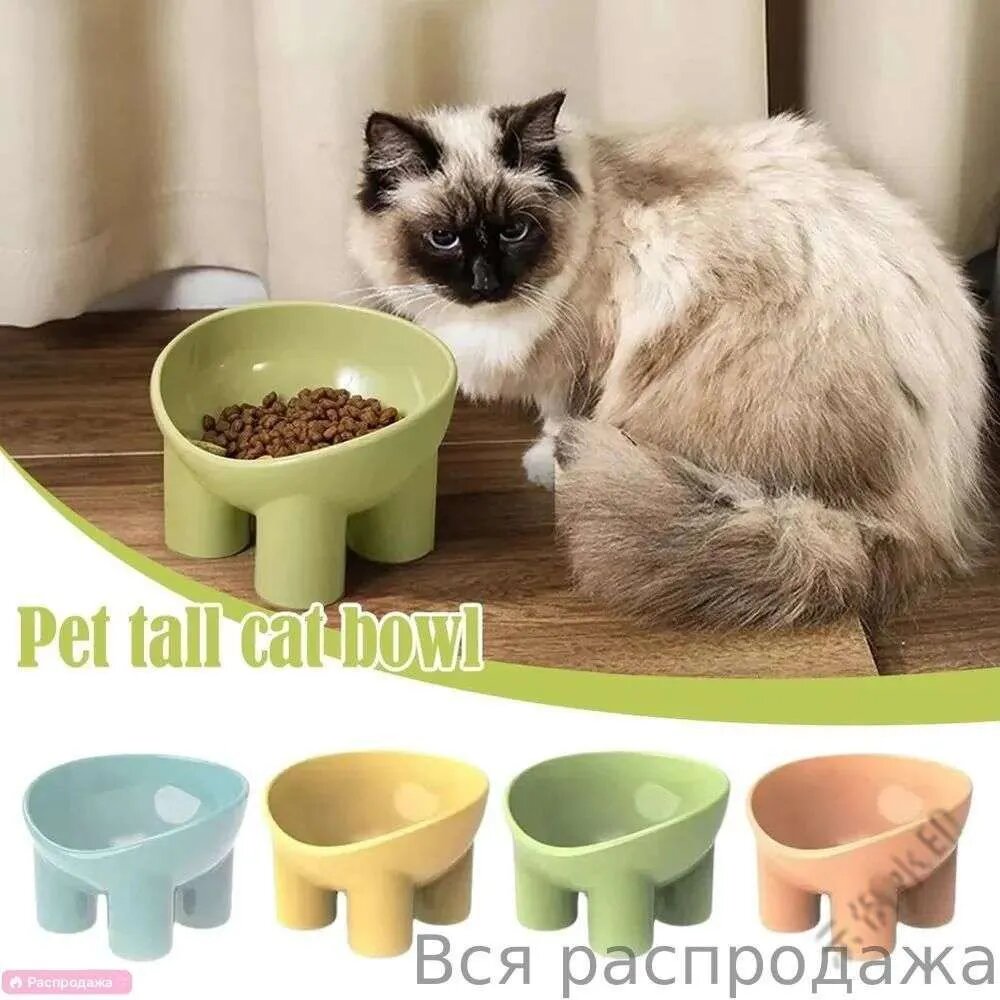 4 штуки, для кошачьих усов, набор мисок для кошек, керамические миски