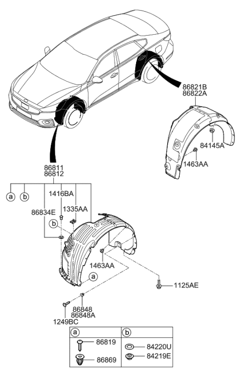 Болт M6 HYUNDAI/KIA 86898-2T500