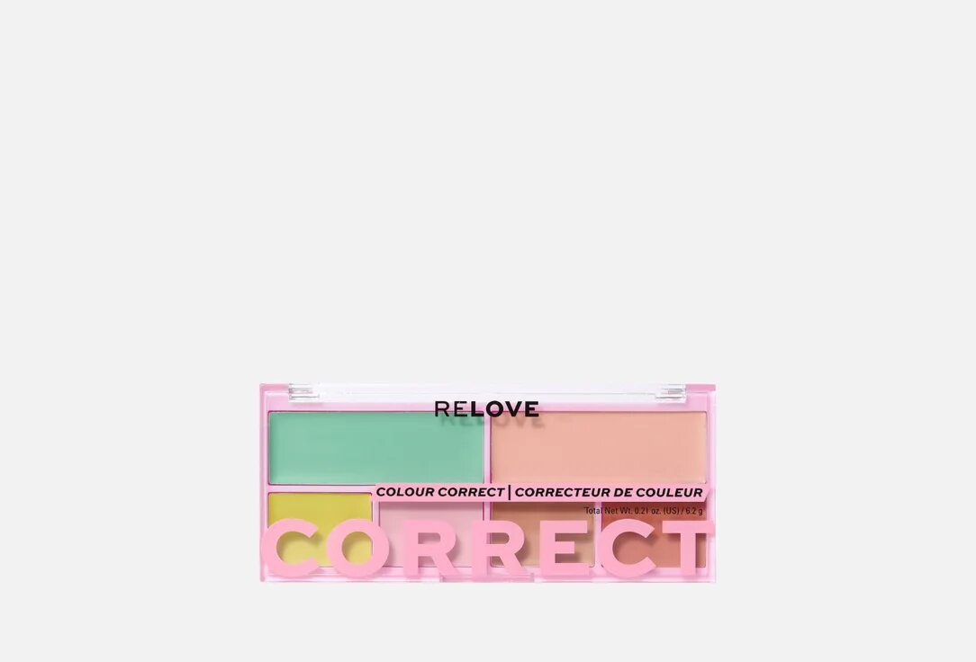 RELOVE REVOLUTION CORRECT COLOUR CORECTOR PALETTE палетка для лица 2.8г Neutral