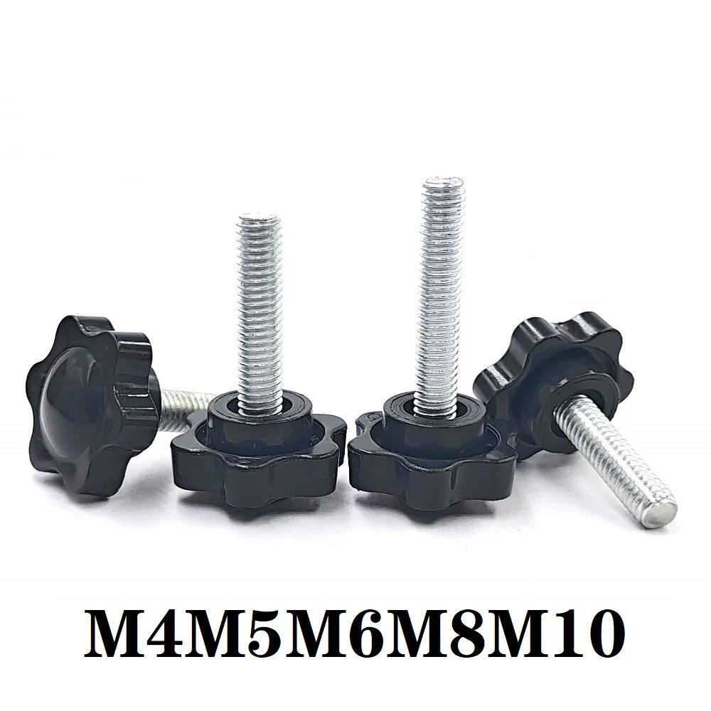 Звездчатые винты-гайки HPCLE M4-M12 из бакелита M6 10pcs, 40mm