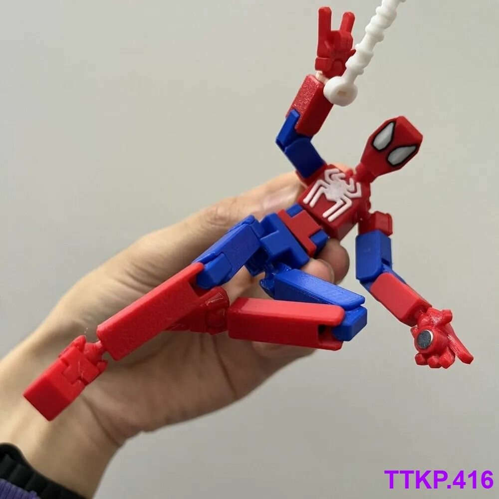 3D-печатная шарнирная фигурка Человека-паука в костюме Венома с когтями, магнитная модель, рождественские подарки