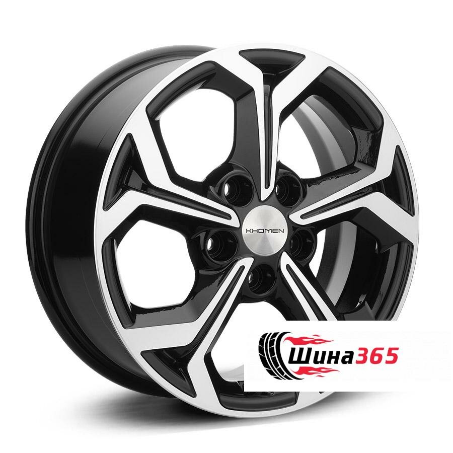 Литой колесный диск KHOMEN WHEELS 1606 R16 / 6.5J PCD 5x108 ЕТ 50 ЦО 63.35 BFP