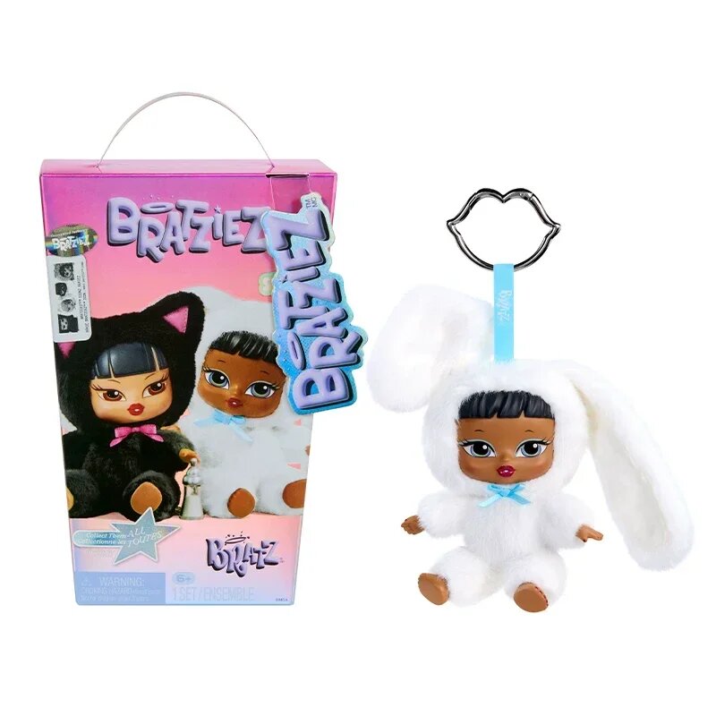 Брелок MGA Bratz Bratziez сюрприз Белый, Bunny Outfit Bratzie