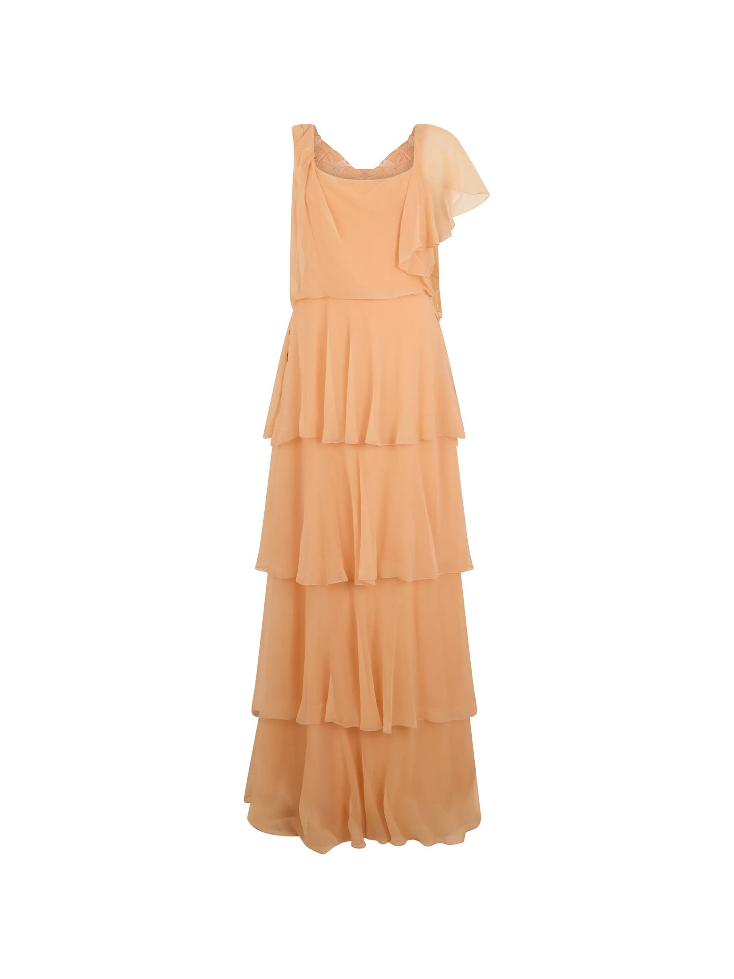 Платье Ruffled silk-chiffon maxi dress