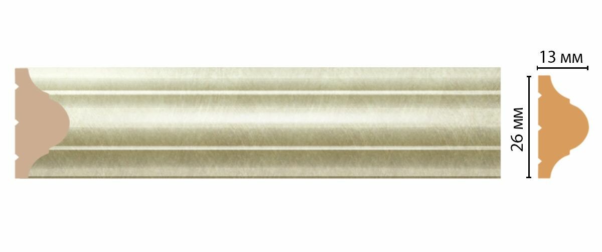 Молдинг для Ремонта Decomaster D001-373ДМ В26хШ13хД2400 мм / Декомастер.