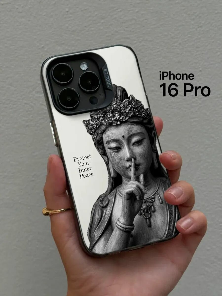 Чехол на Iphone 16 Pro с буддой