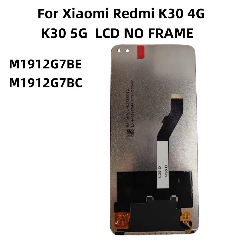 Новый высококачественный ЖК-дисплей для Xiaomi Redmi K30 4G M1912G7BE M1912G7BC, дигитайзер сенсорного экрана в сборе для Redmi K30 5G ЖК-дисплей