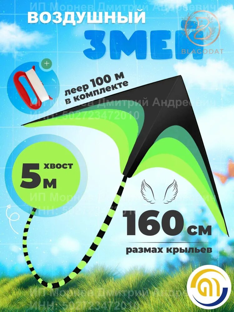 Воздушный змей большой детский