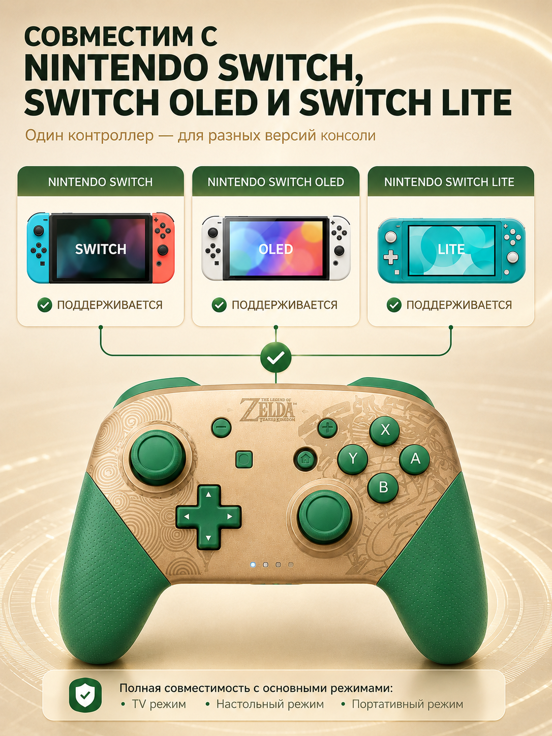 Nintendo Геймпад Switch Pro Геймпад Wireless Controller Bluetooth — фото 1