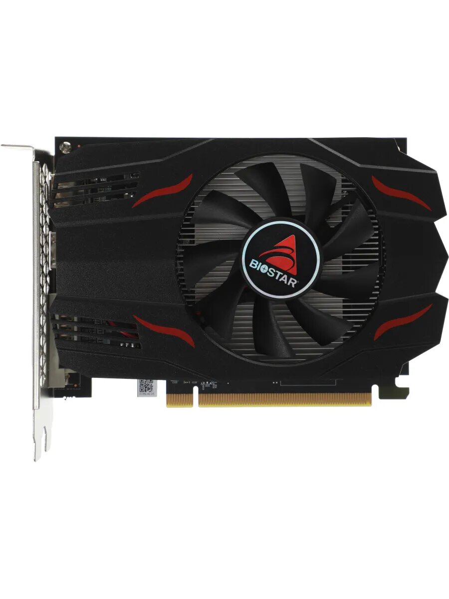 Видеокарта Biostar VA5505RF41, AMD Radeon RX 550, 4 Гб, PCI Express 3.0 x16, 128-битная шина, двухслотовая, черная