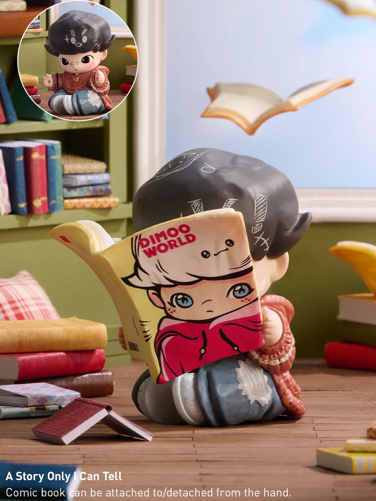 Коллекционная фигурка Pop Mart DIMOO The Missing Day Series Figures-A Story Only I Can Tell, игрушка-сюрприз, пластик