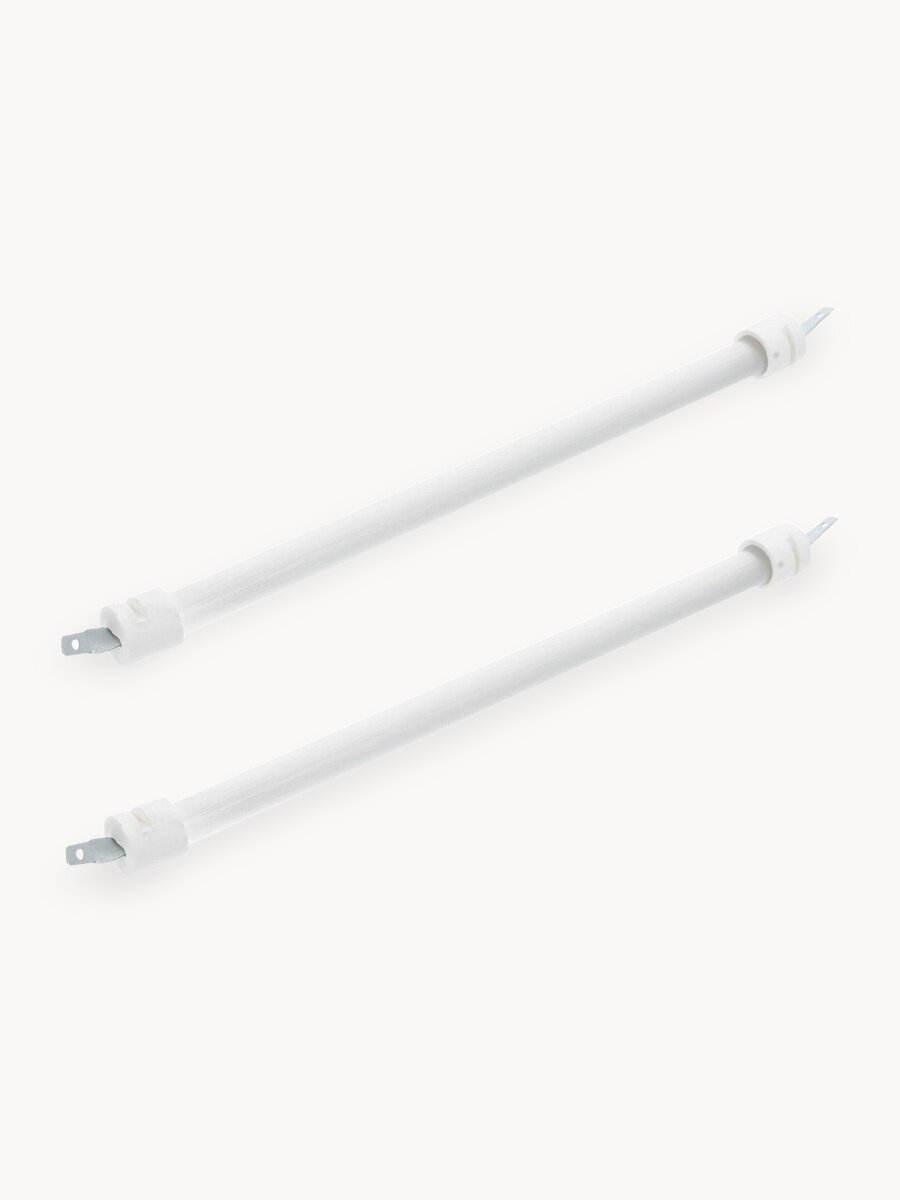 Белый кварцевый керамический нагревательный элемент для обогревателя, для ремонта, в комплекте 2 шт