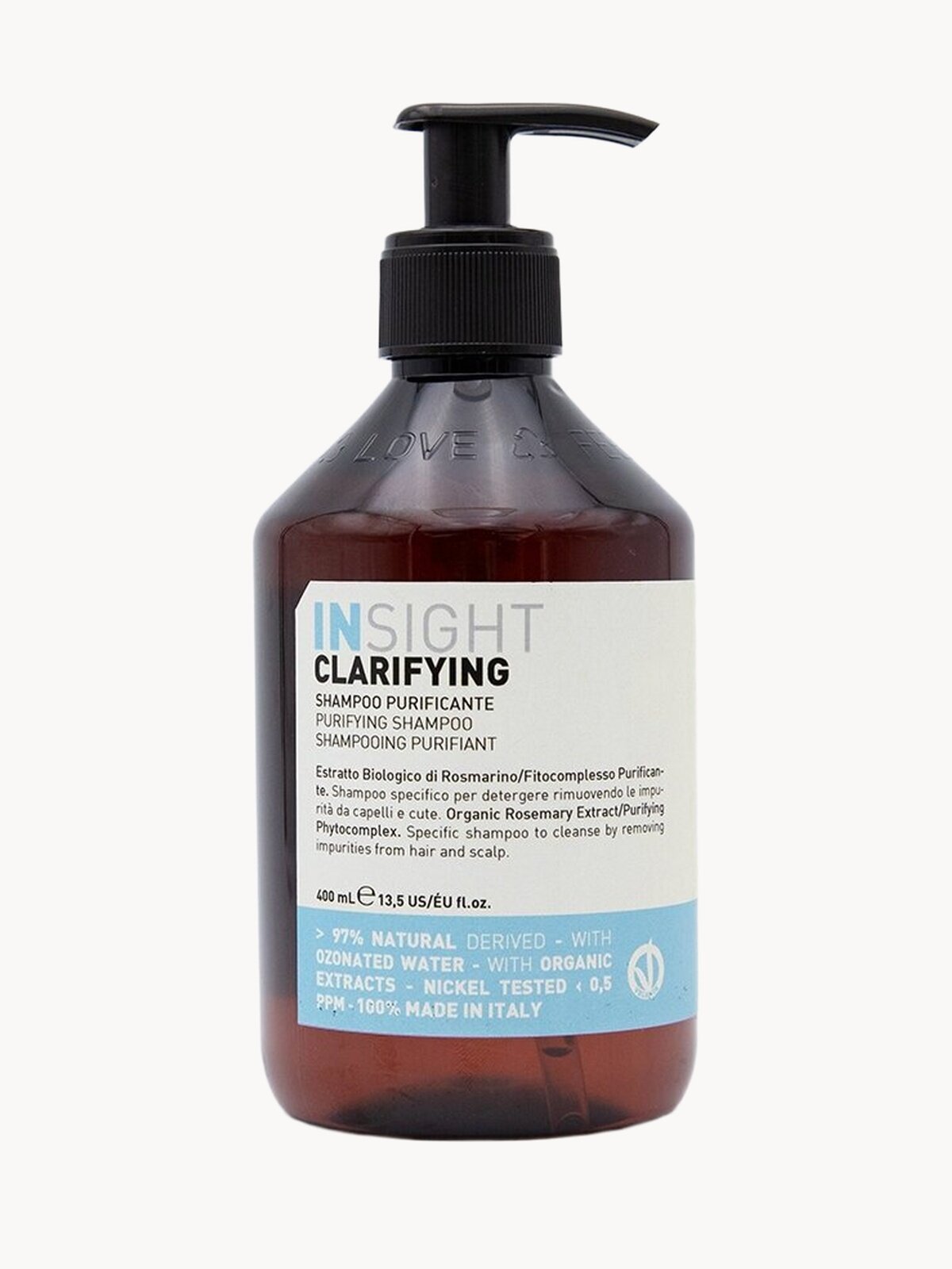 Шампунь против перхоти Insight Professional CLARIFYING с экстрактом розмарина, 400 мл