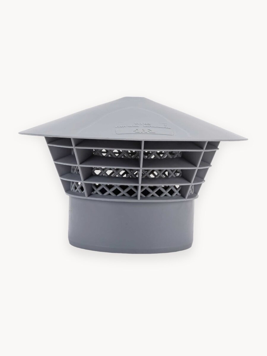 Вентиляционный зонт RTP 110 мм, серый 40369