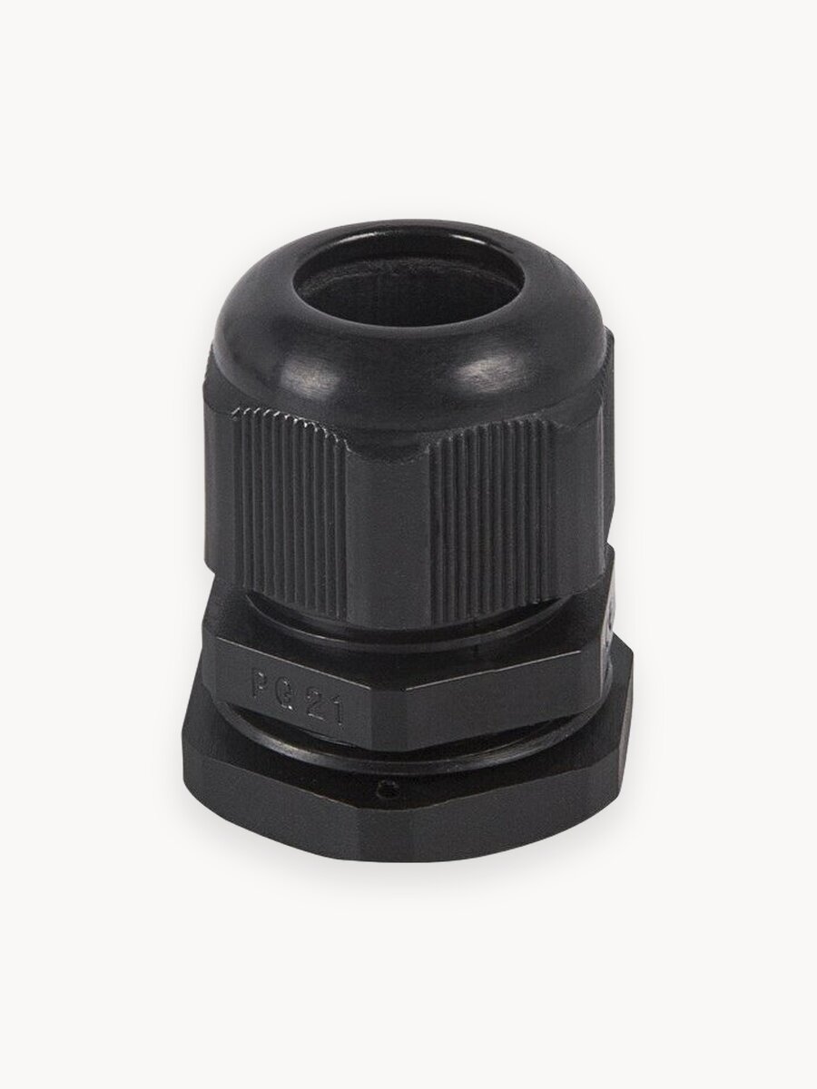 Кабельный ввод PG-21 (13-18 мм) черный Rexant {07-8021-1} (1 шт)