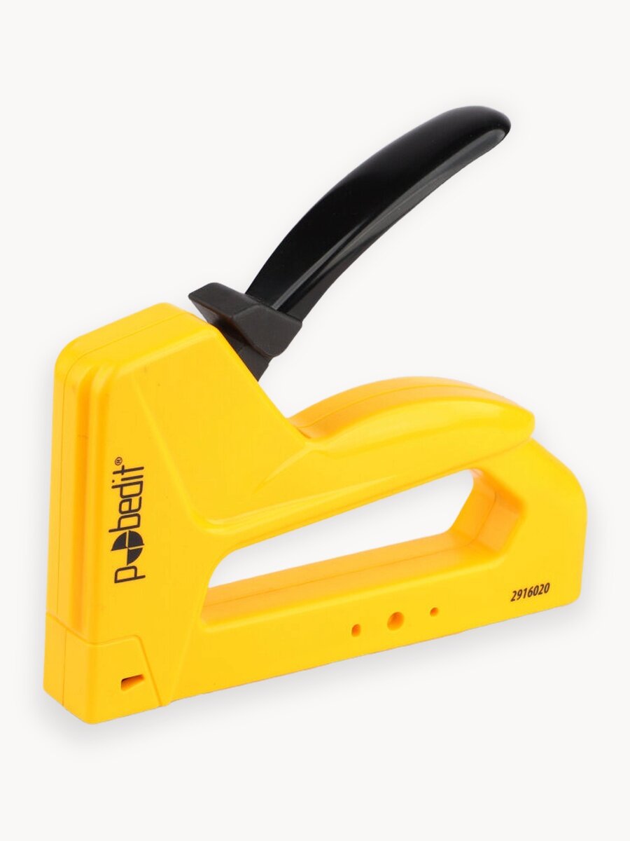 Степлер строительный мебельный с металлической ручкой, скобы 6 -10 мм, Pobedit