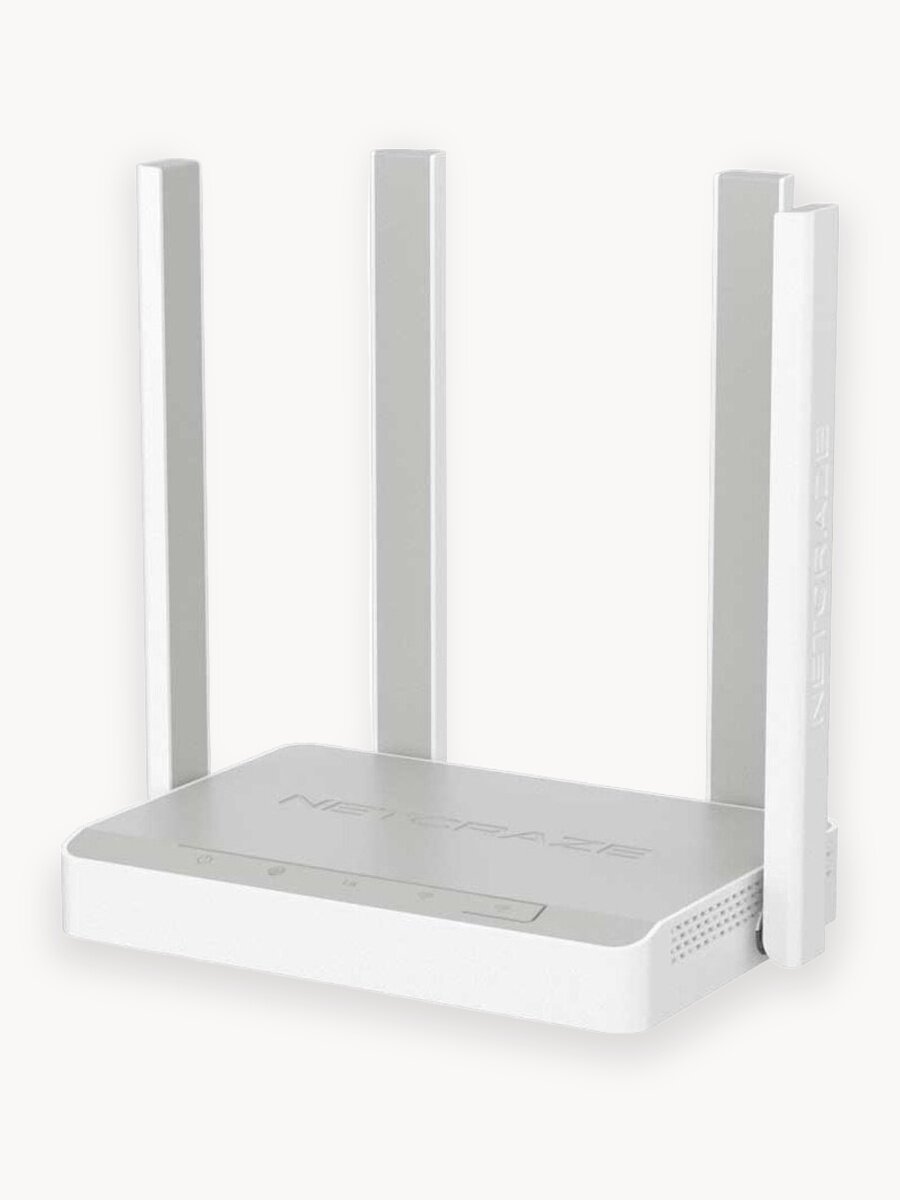 Роутер Netcraze Speedster (NC-3013) поддержка IPv6, 4 антенны, белый