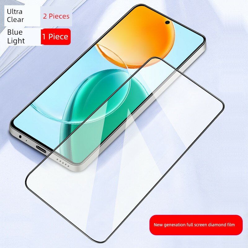 Защитное стекло для Honor Play 9C, полное покрытие, ультра-прозрачное 2 шт. + защита от синего света 1 шт.