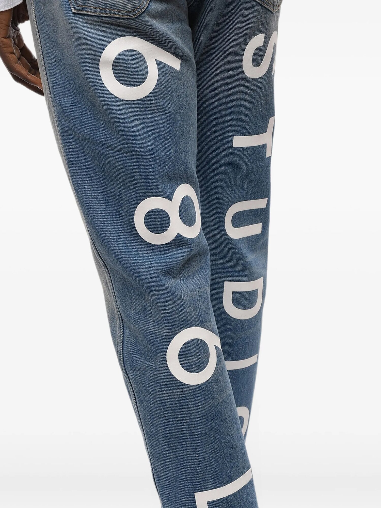 Джинсы 1989 STUDIO Logo-print jeans, размер 32, blue — фото 1