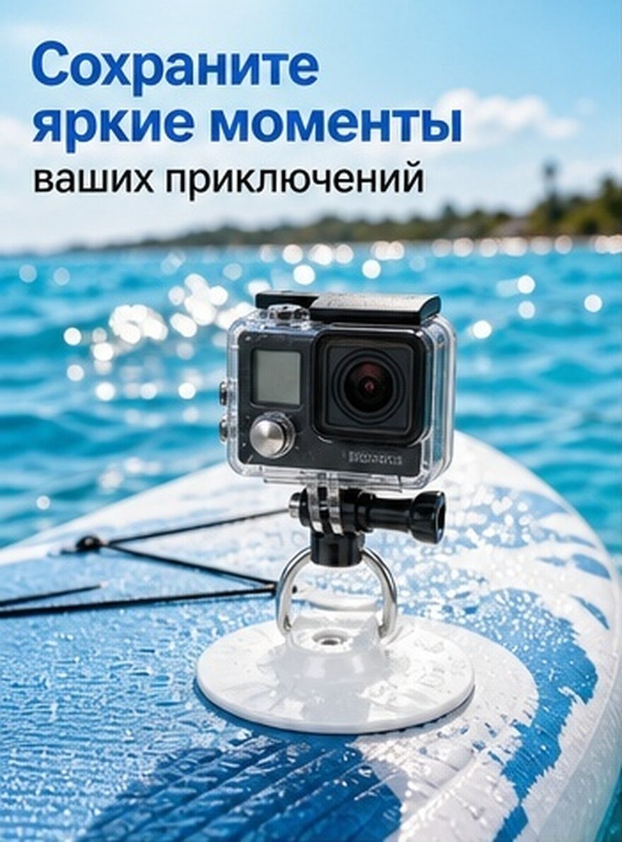 Универсальная Опора Для Камеры С Кольцом D Для Досок Для Плавания База Для Спортивной Камеры 11.00X11.00X1.20Cm