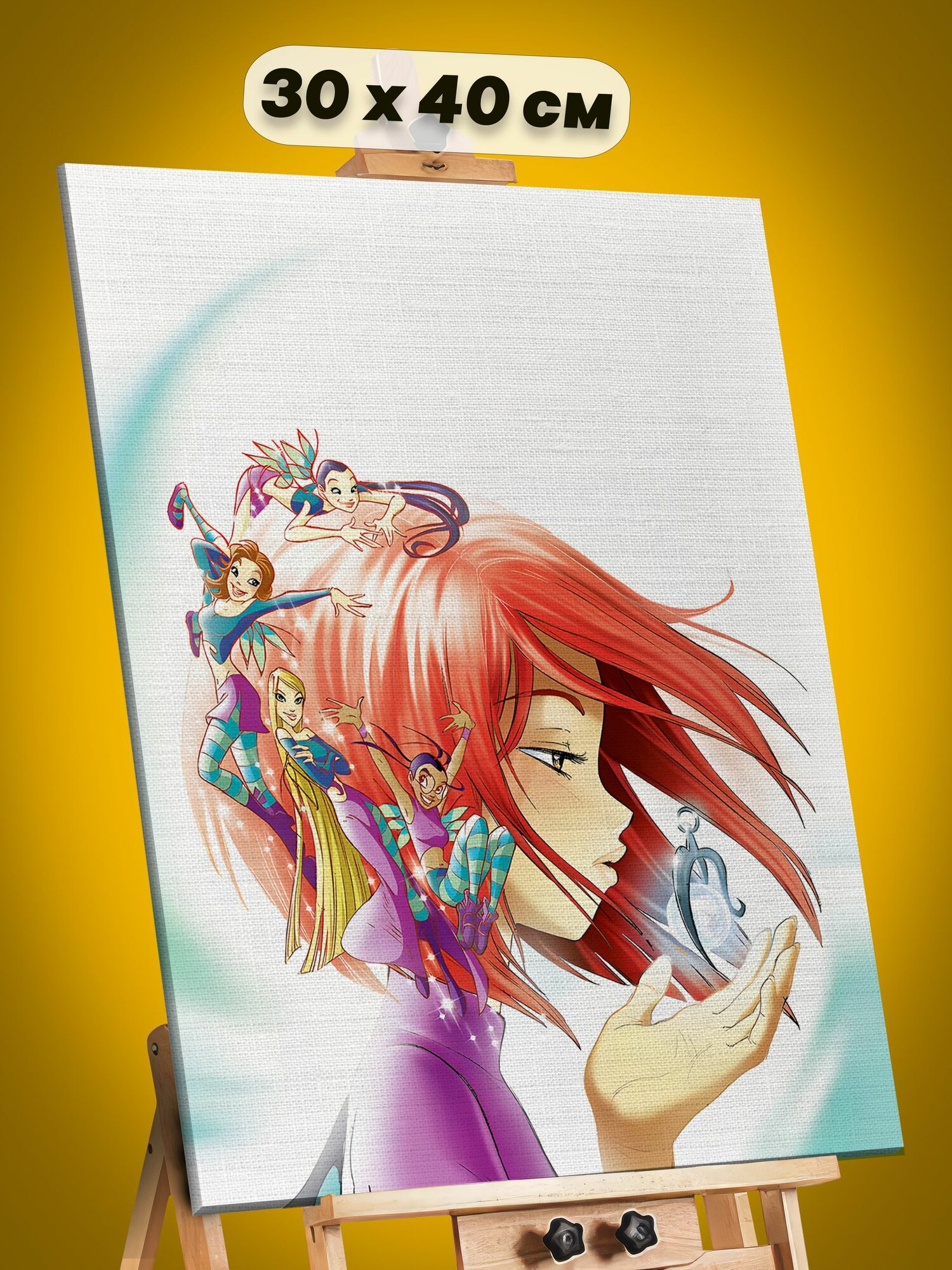 Картина на стену Мультфильмы Чародейки 30x40