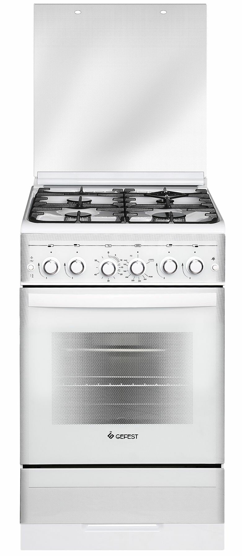 Плита газовая GEFEST ПГ 5300-02 0040 белая 50х85х58.5 см