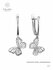 Серьги с подвесками TALANT, серебро, 925 проба, родирование, , серебристый