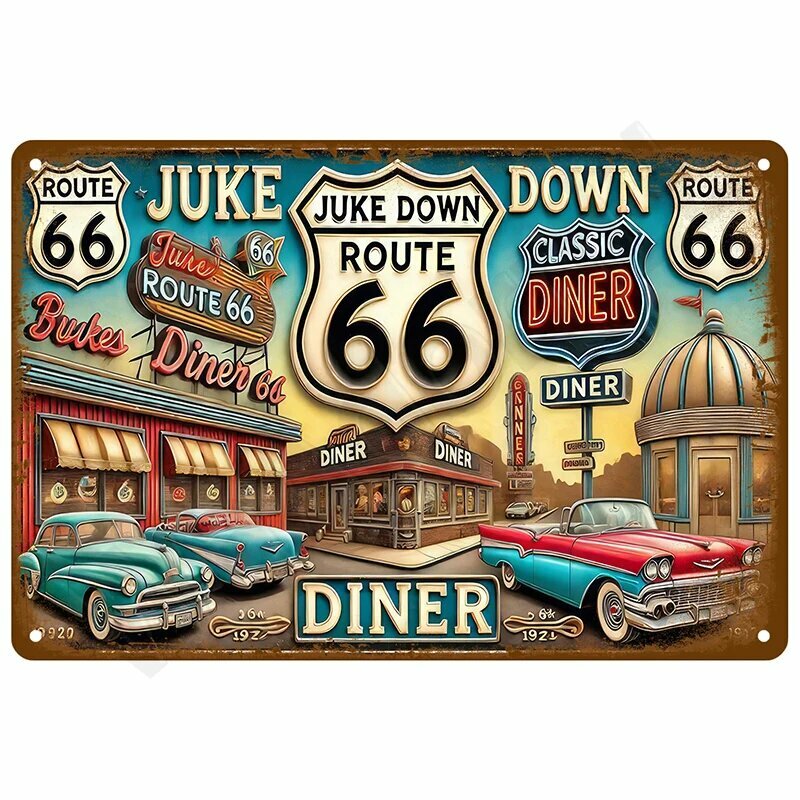 Ретро настенная художественная роспись Открытый дом Ванная комната Украшения для дома Декор Винтажные металлические вывески Тарелки Оловянная вывеска Плакаты Человек Пещера Бар