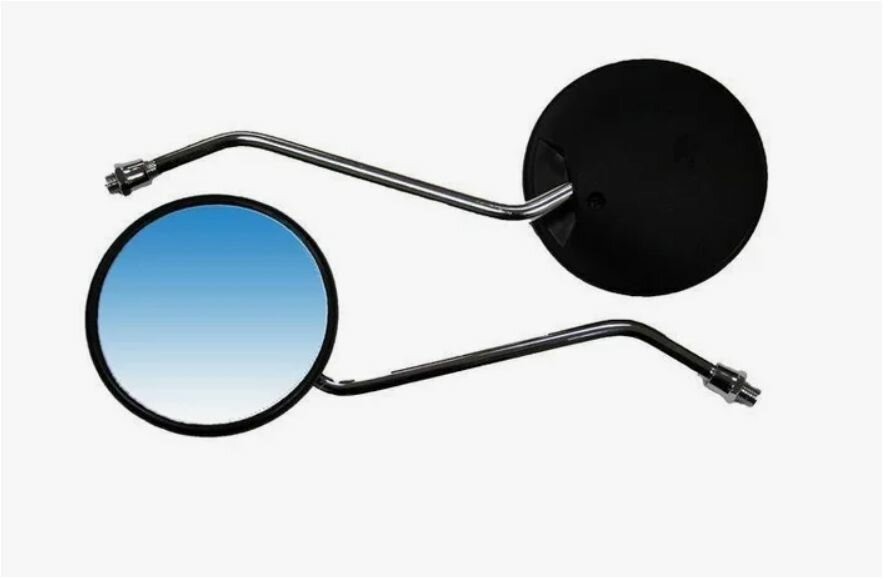 Зеркала круглые на мопед Альфа/ Дельта/Зодиак ОВ-70 и другие мотоциклы резьба 10 мм