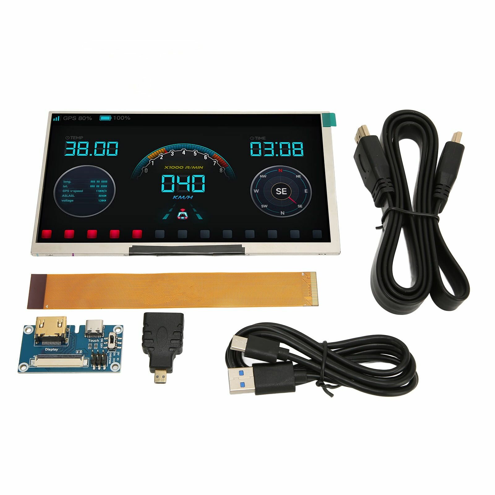 7" IPS экран 170 (Raspberry Pi/ПК)