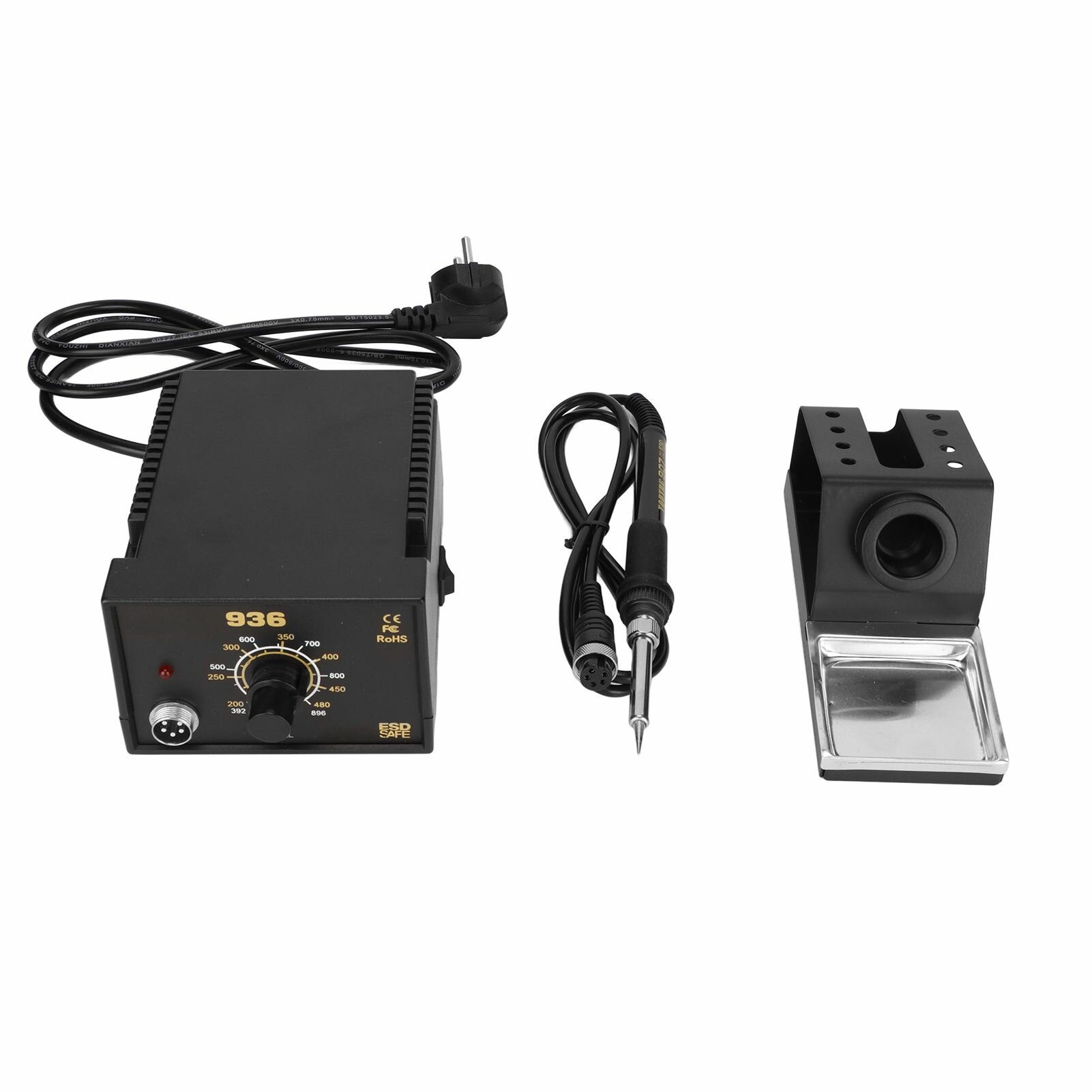 Паяльная станция 2-в-1 с регулировкой температуры в C/ F