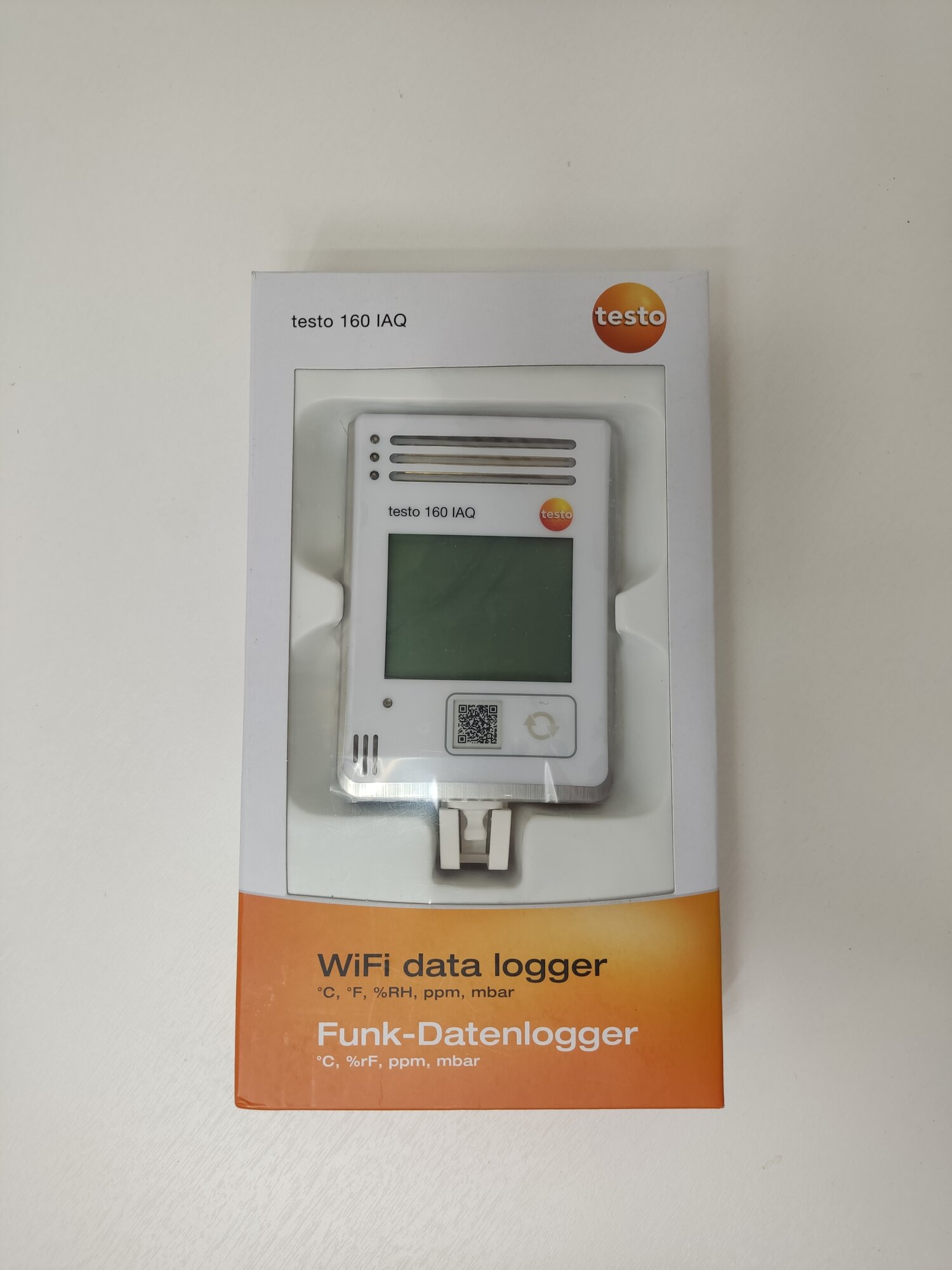 Testo 160 IAQ – WiFi-логгер данных со встроенными сенсорами температуры, влажности, CO2 и атмосферного давления