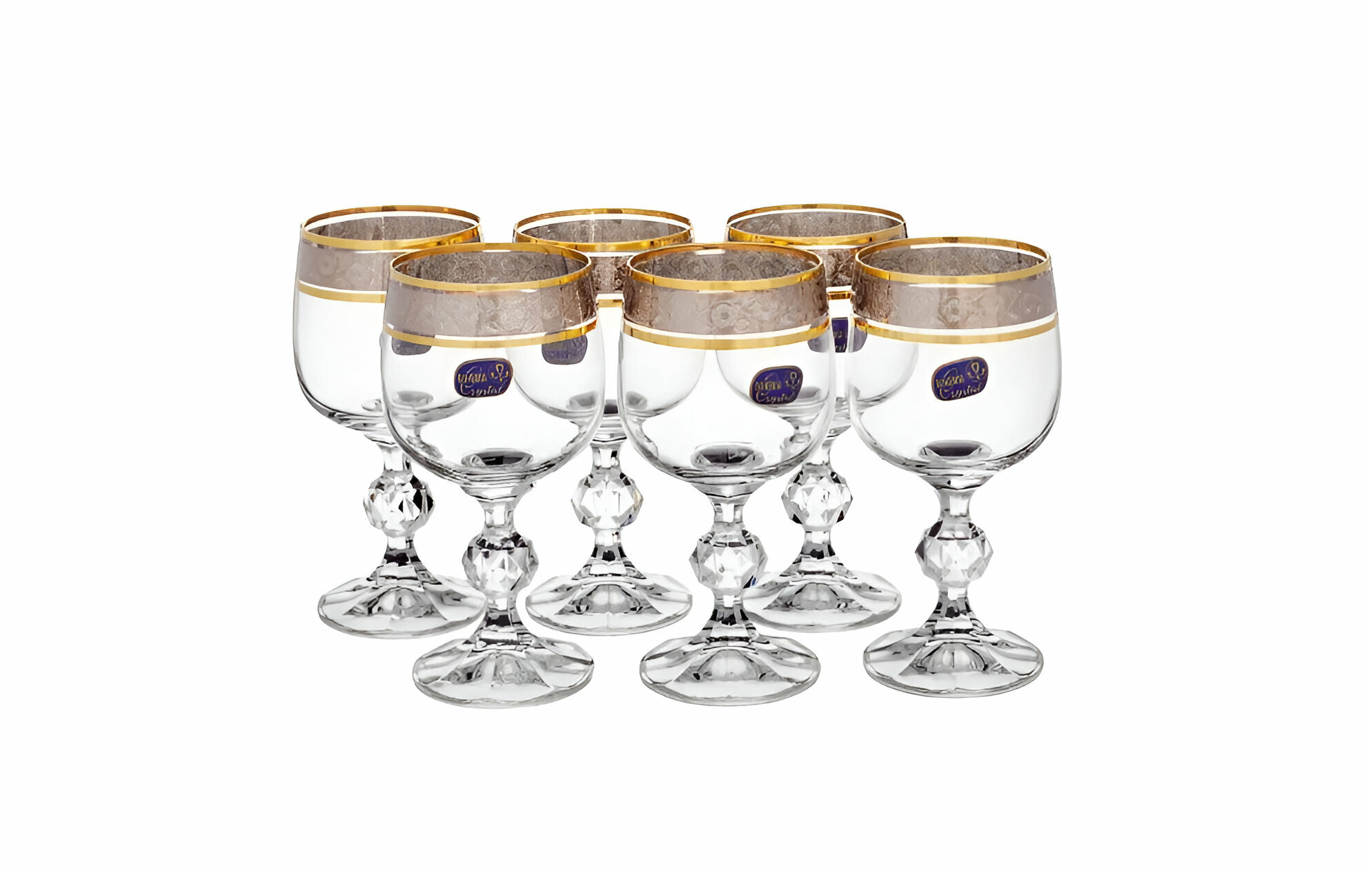 Фужер Crystalite Bohemia "Клаудия", для вина, стекло, 190мл, 1шт