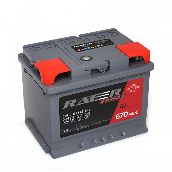 Аккумулятор автомобильный RACER Grand Prix L2.0 60Ah 640A ПП (242х175х190) L2 242x175x190