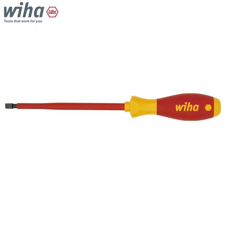 Wiha 00820 Шлицевая отвертка 2,5 мм SoftFinish Electric 1000 В VDE
